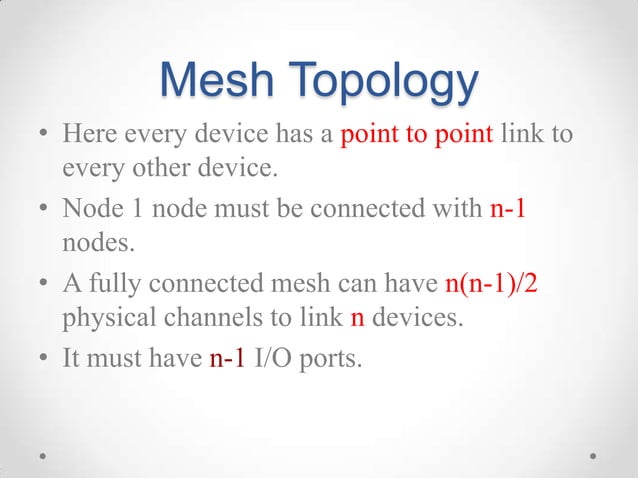 Network topology.ppt | Computer Networking | Computing