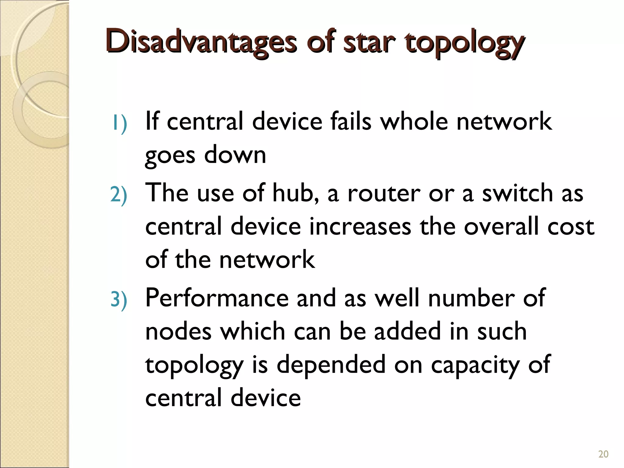 Network topology | PPT | Computer Networking | Computing