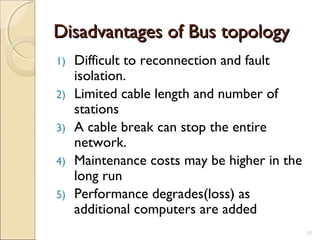 Network topology | PPT | Computer Networking | Computing