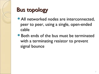 Network topology | PPT | Computer Networking | Computing