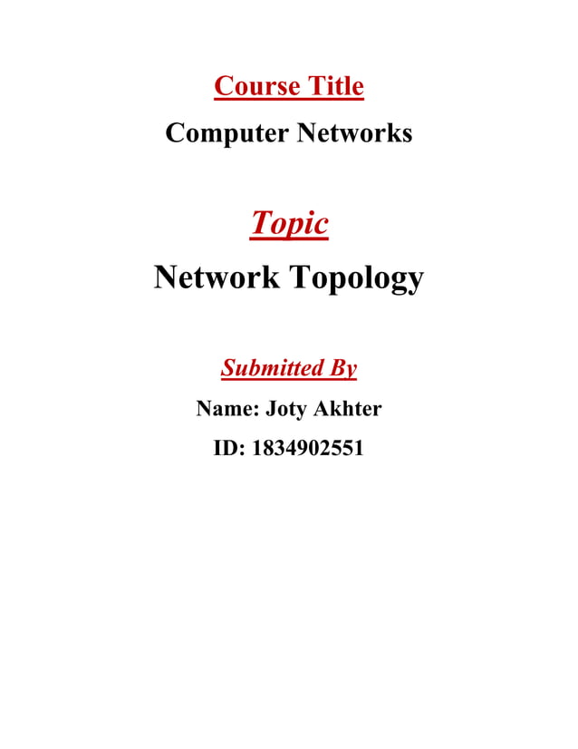 Network topology | PDF | Computer Networking | Computing