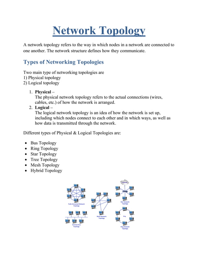 Network topology | PDF | Computer Networking | Computing