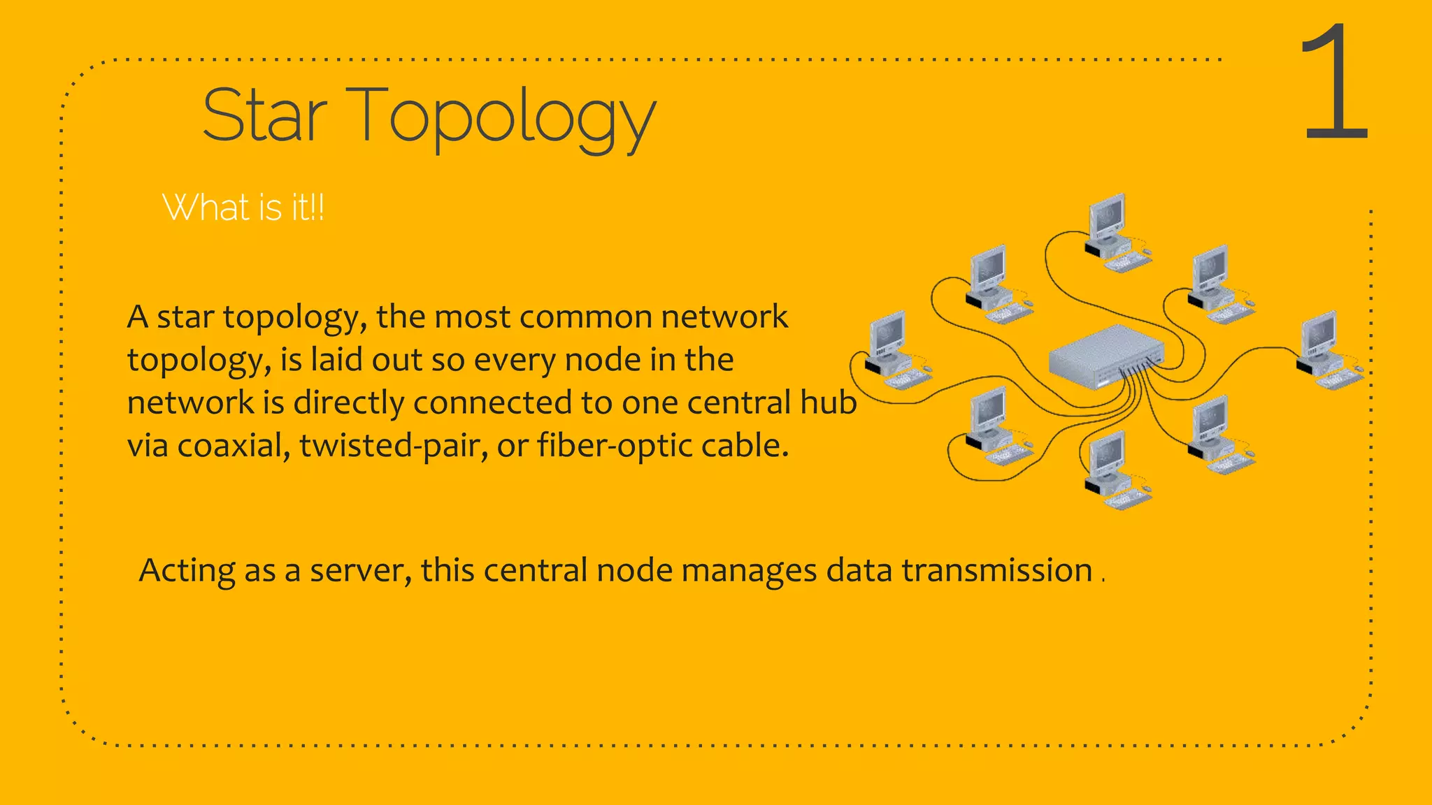 Network topology (Details Descriptions with Examples) | PPTX