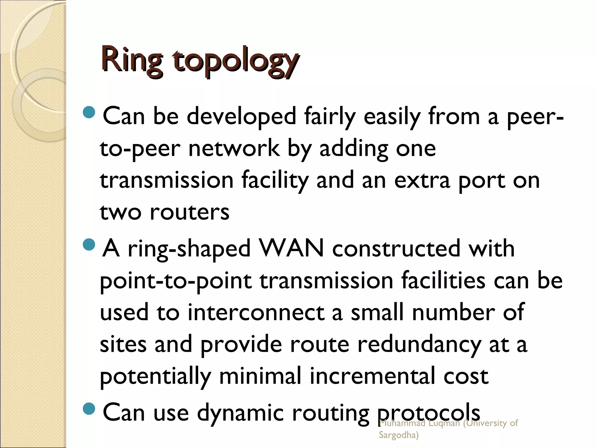Network Topology Complete Slides by Luqman | PPT