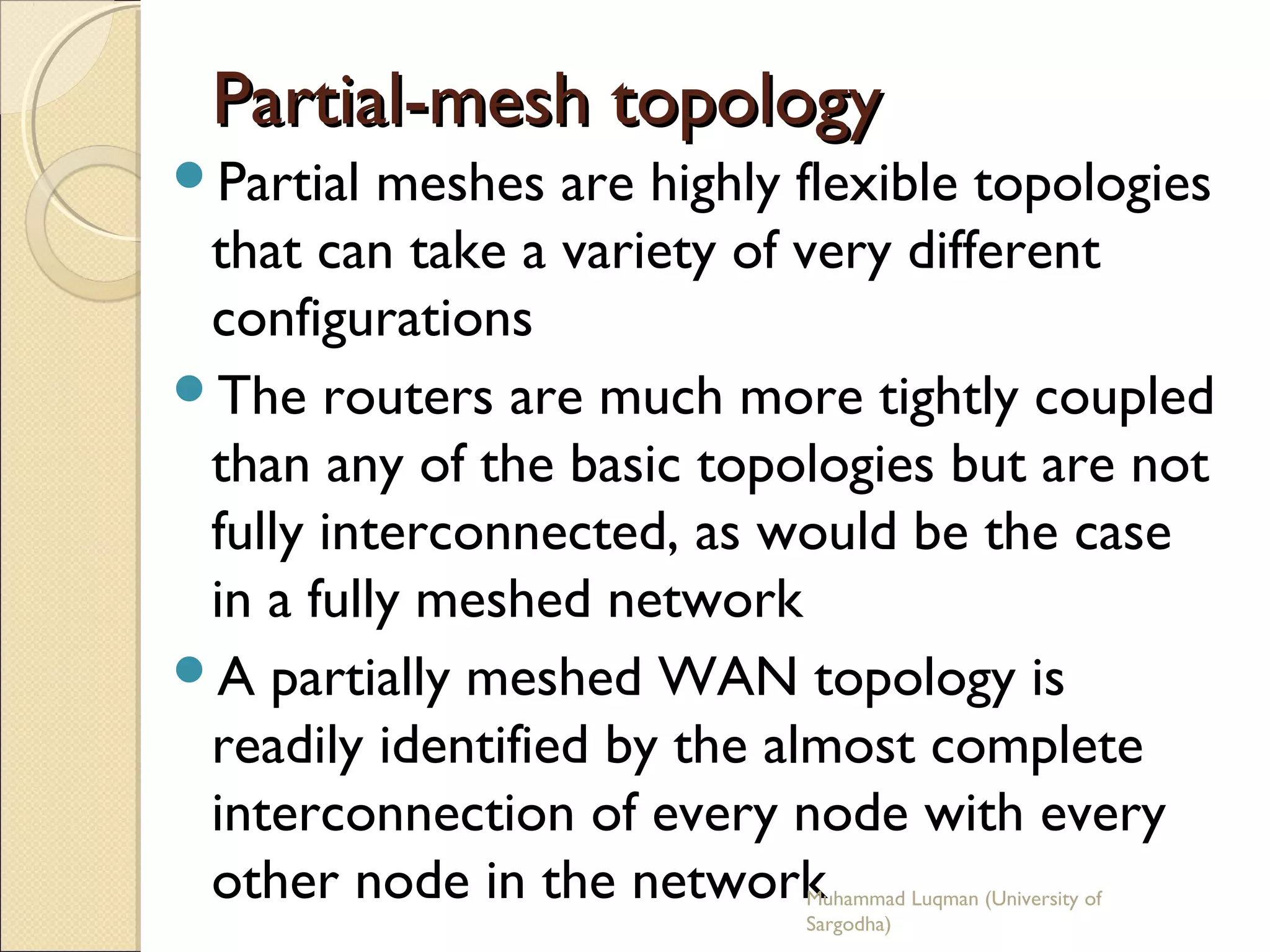 Network Topology Complete Slides by Luqman | PPT