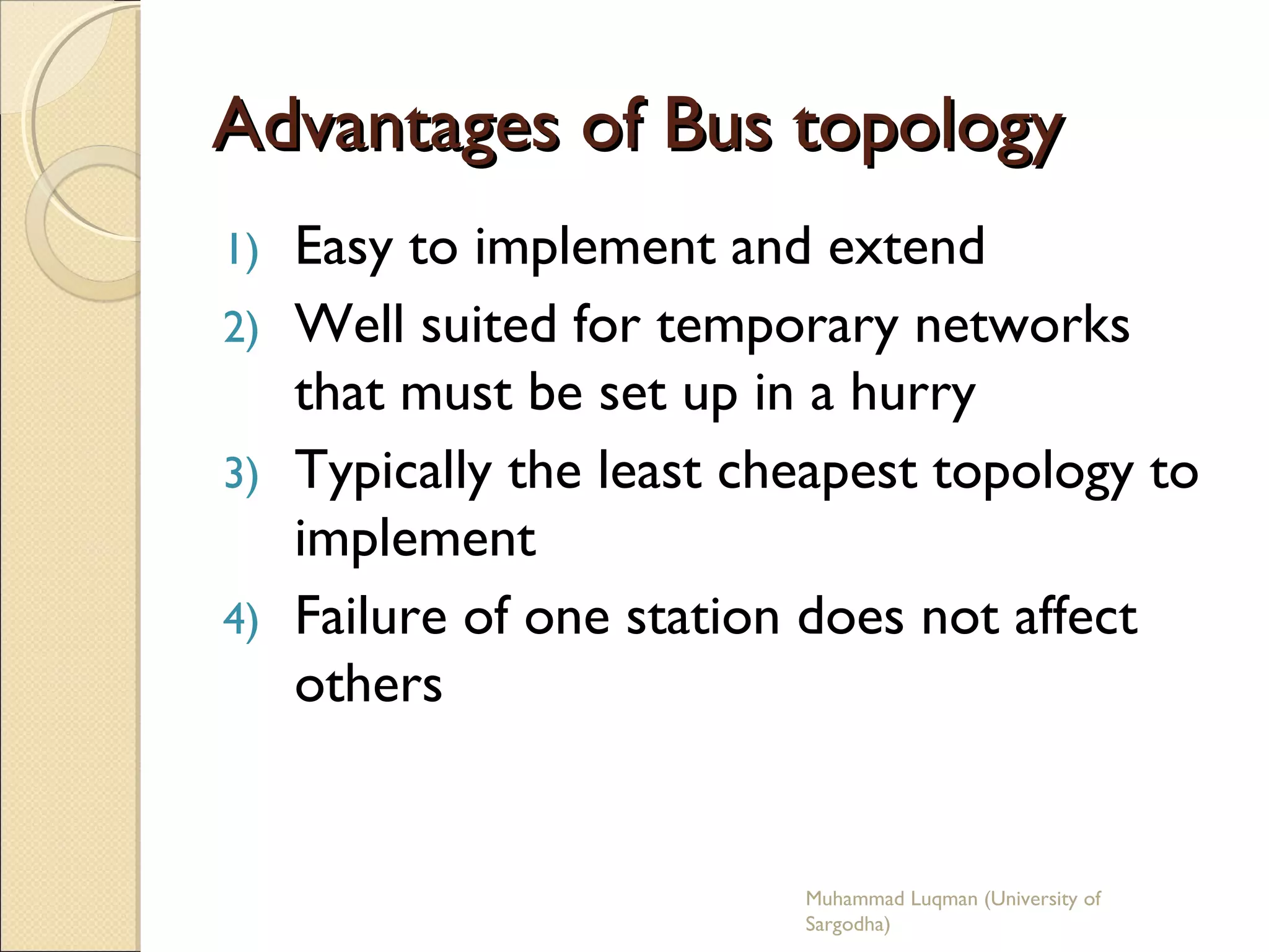 Network Topology Complete Slides by Luqman | PPT