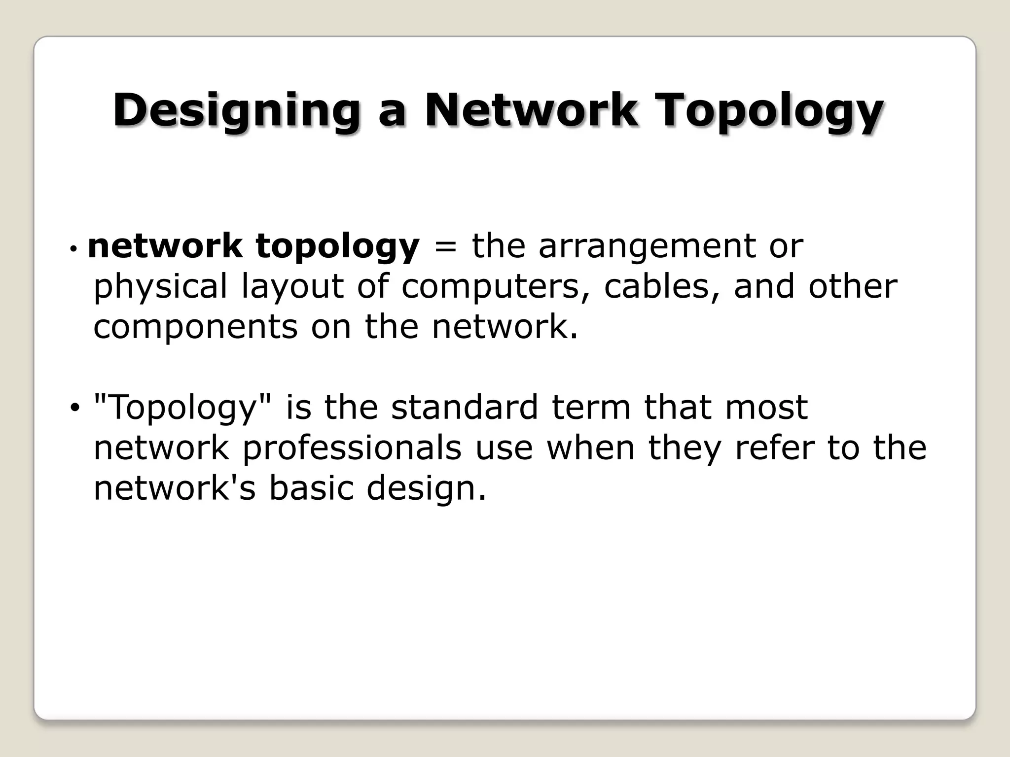 Network topology year 9 week 6 | PPTX | Computer Networking | Computing