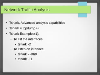 Network traffic analysis course | PDF