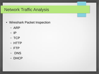 Network traffic analysis course | PDF