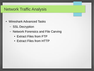 Network traffic analysis course | PDF