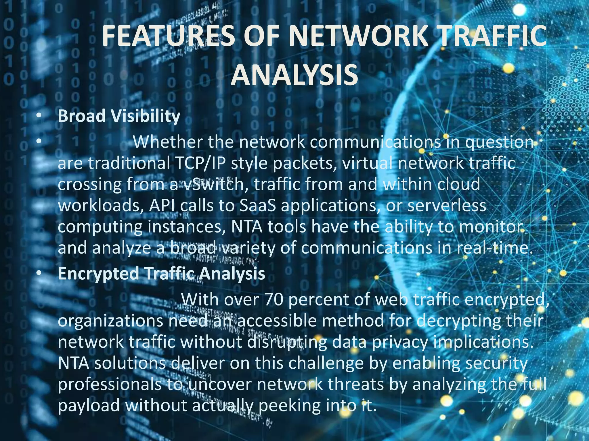 Network traffic analysis with cyber security | PPTX