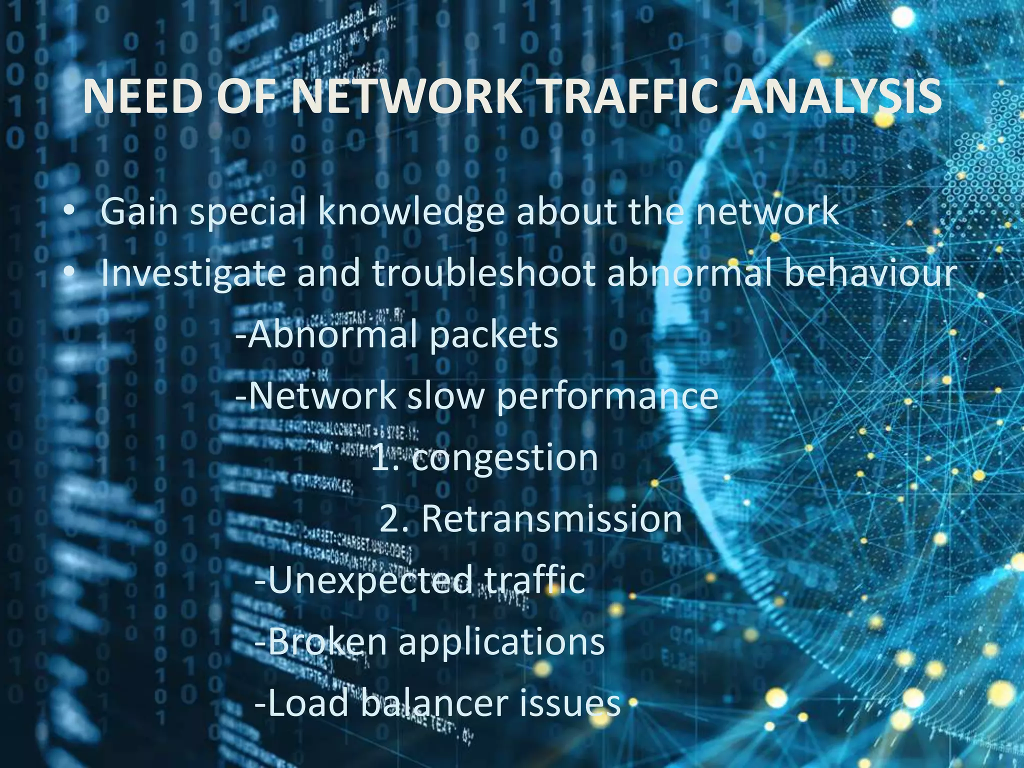 Network traffic analysis with cyber security | PPTX