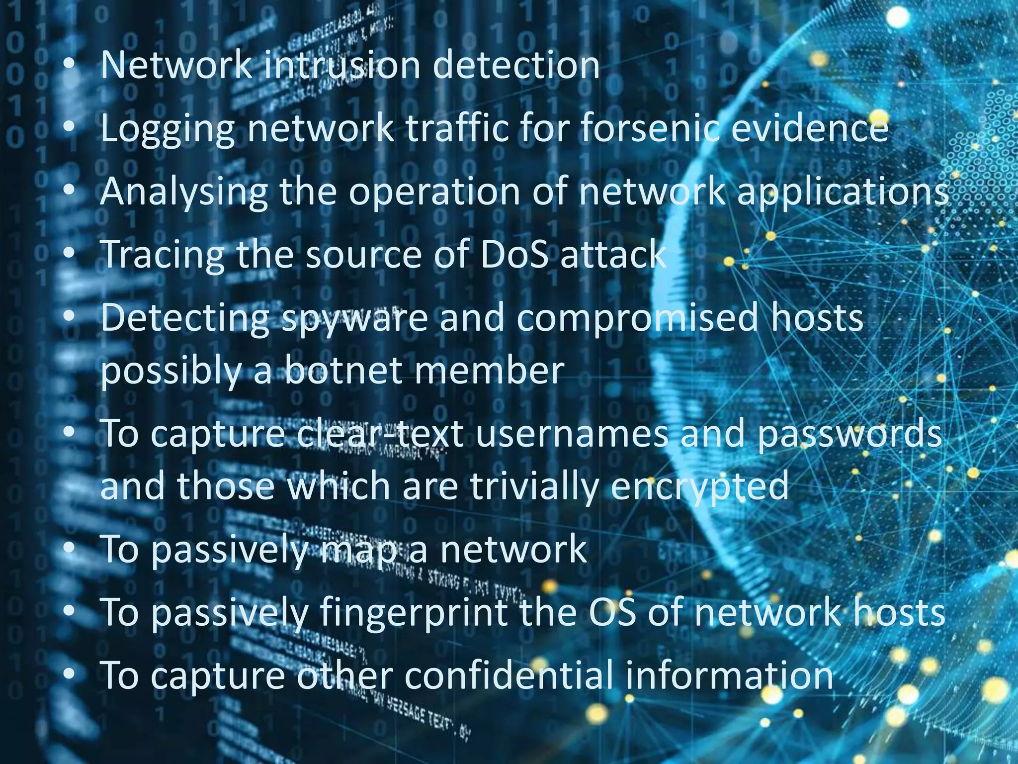 Network traffic analysis with cyber security | PPTX