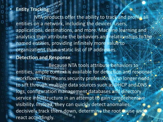 Network traffic analysis with cyber security | PPTX