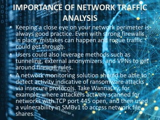 Network traffic analysis with cyber security | PPTX