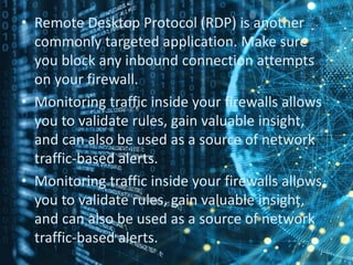 Network traffic analysis with cyber security | PPTX