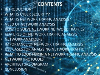 Network traffic analysis with cyber security | PPTX