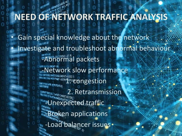 Network traffic analysis with cyber security | PPTX