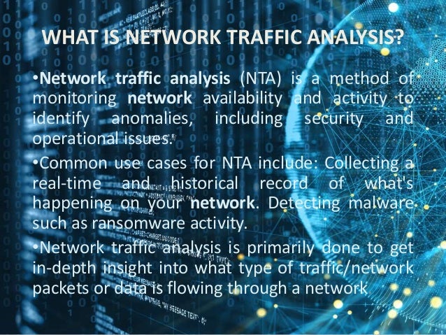Network traffic analysis with cyber security