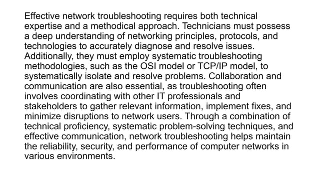 Network Troubleshooting.............pptx