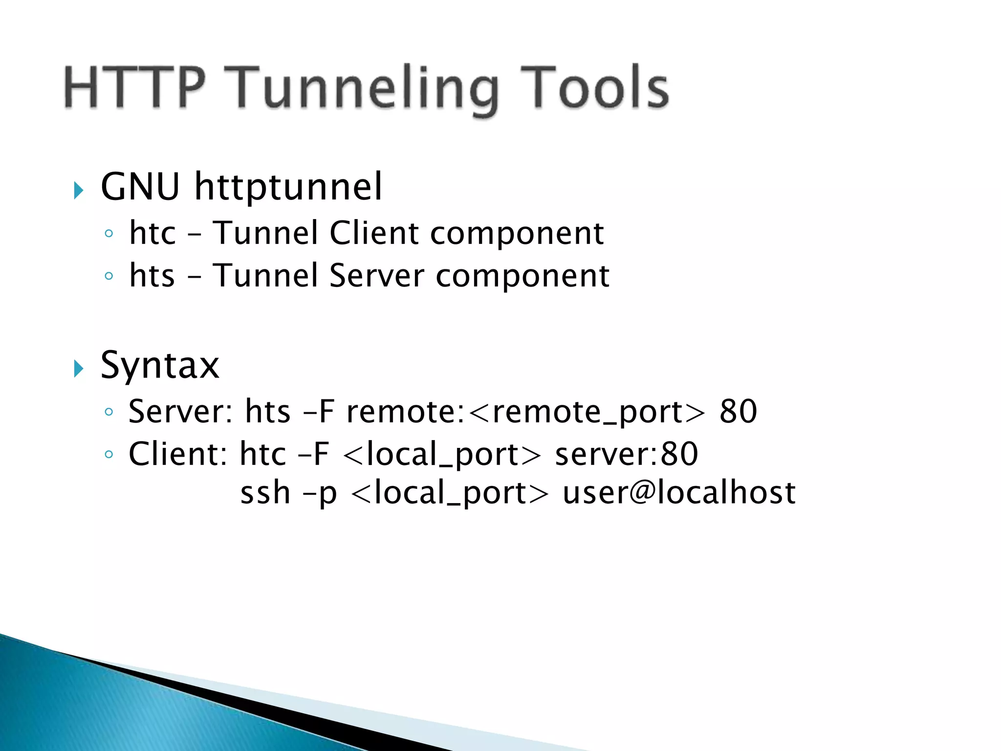 Network tunneling techniques | PPTX