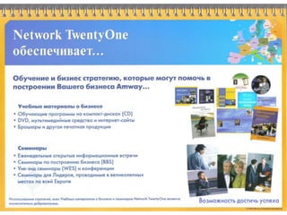 Network TwentyOne & Amway_presentation | PPSX