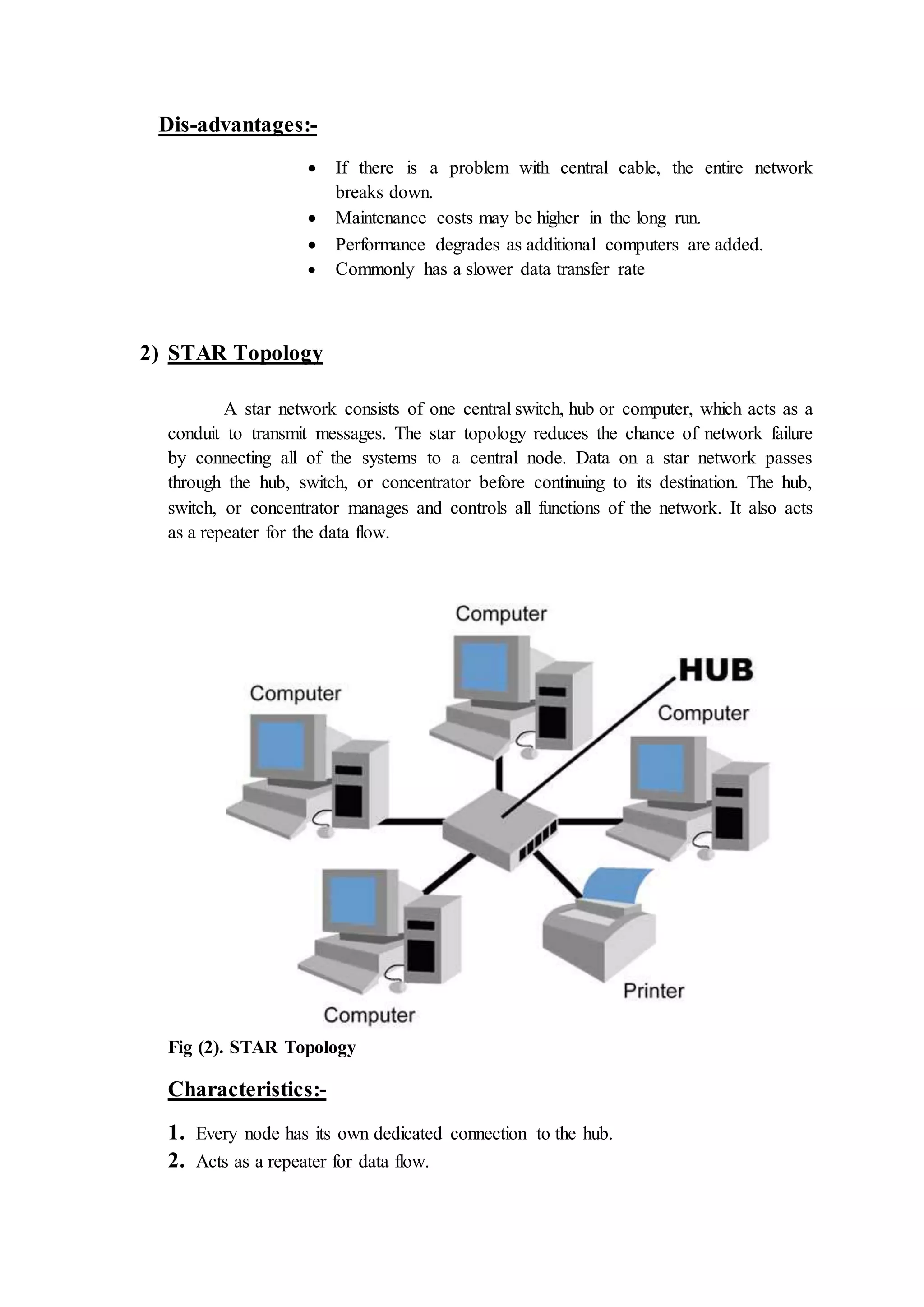 Network using topologies | DOCX | Computer Networking | Computing