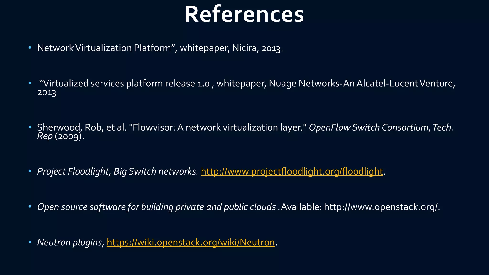 Network Virtualization for Cloud Services Infrastructure | PPTX