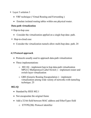 Network virtualization seminar report | PDF