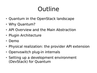 Network virtualization with open stack quantum | PPT