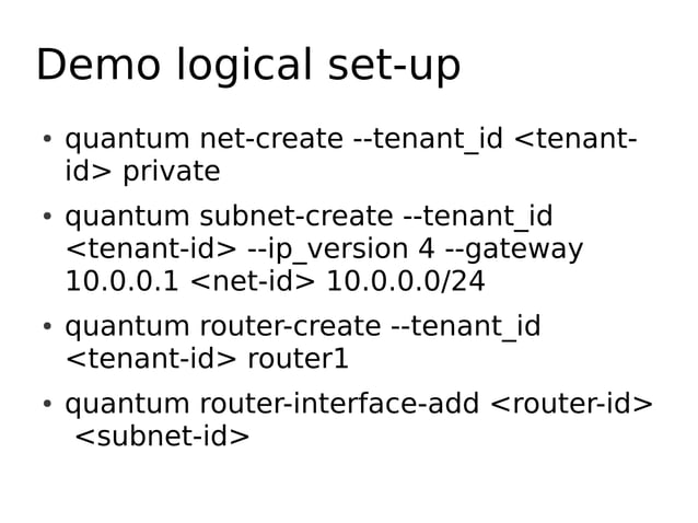 Network virtualization with open stack quantum | PPT