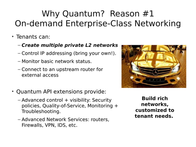 Network virtualization with open stack quantum | PPT