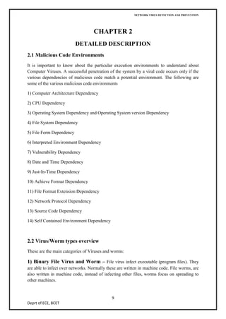 Network virus detection & prevention | DOCX