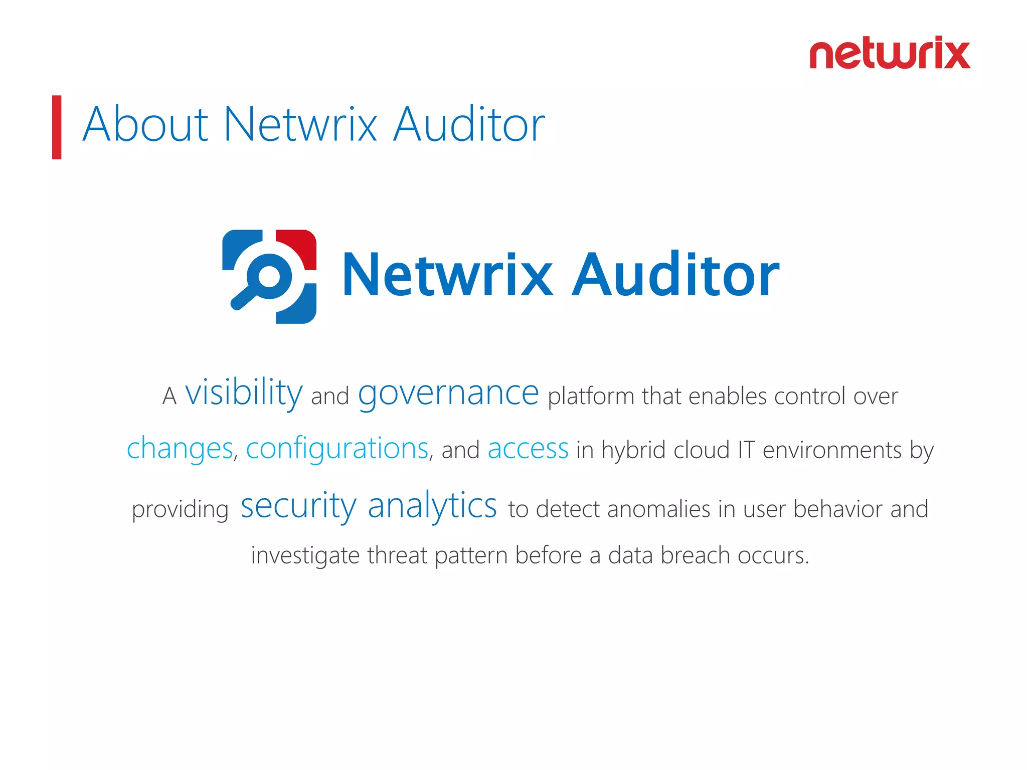Netwrix Auditor Overview 28 June 2017.pptx