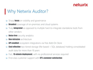 Netwrix Auditor Overview 28 June 2017.pptx