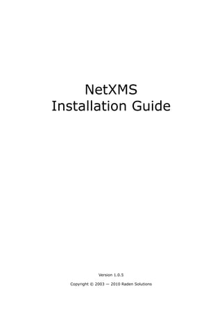 Netxms install guide | PDF