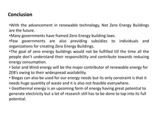Net zero energy building | PPTX