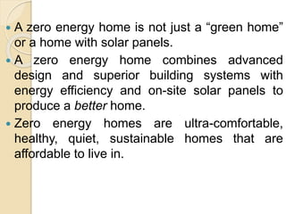 Net zero energy buildings | PPT