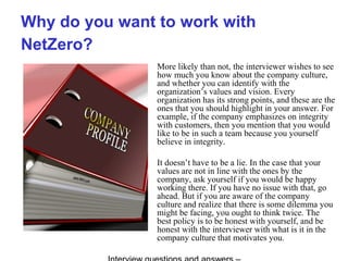 Net zero interview questions and answers | PPT