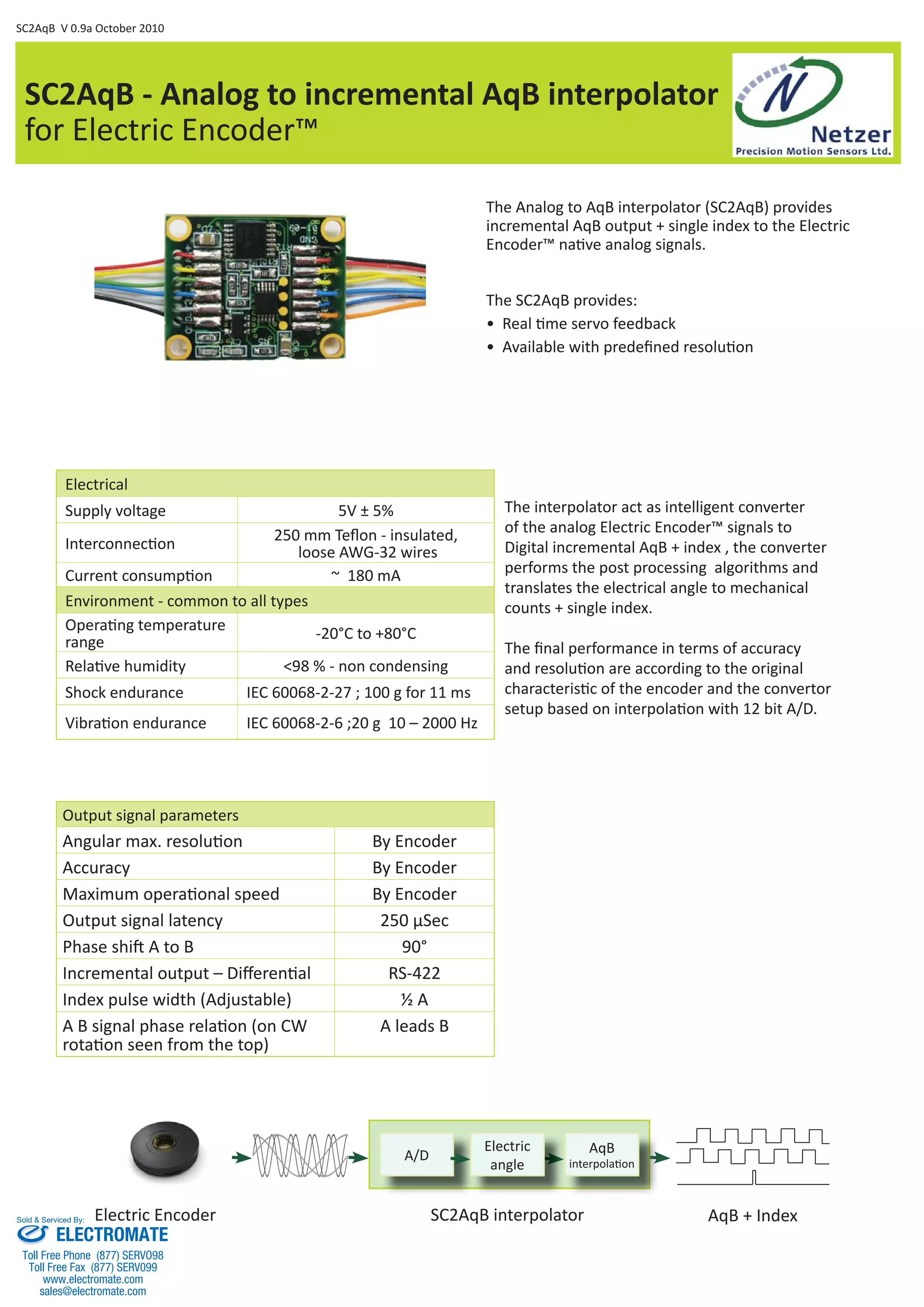 Netzer sc2 aqb_specsheet | PDF