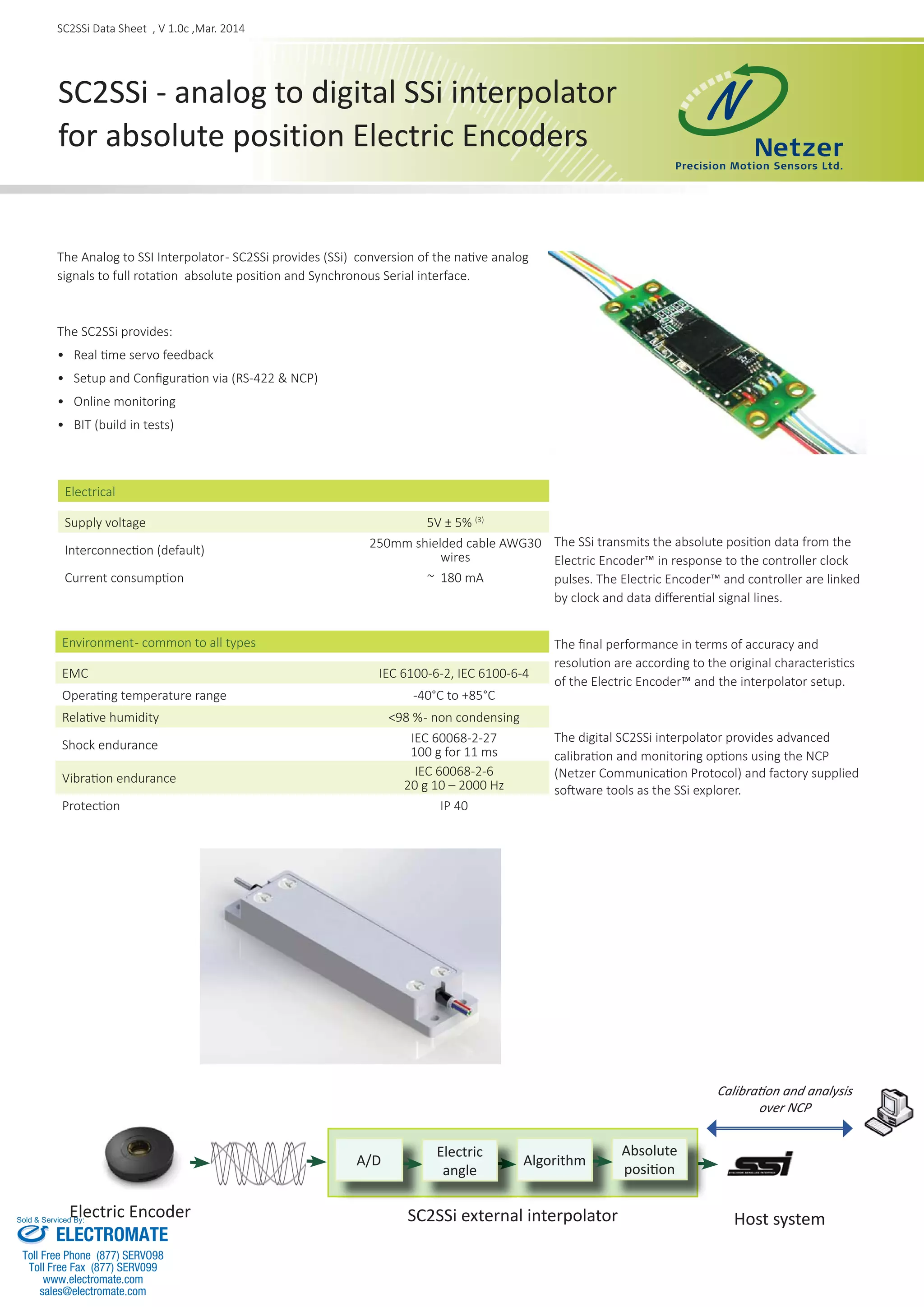 Netzer SC2SSi Specsheet | PDF