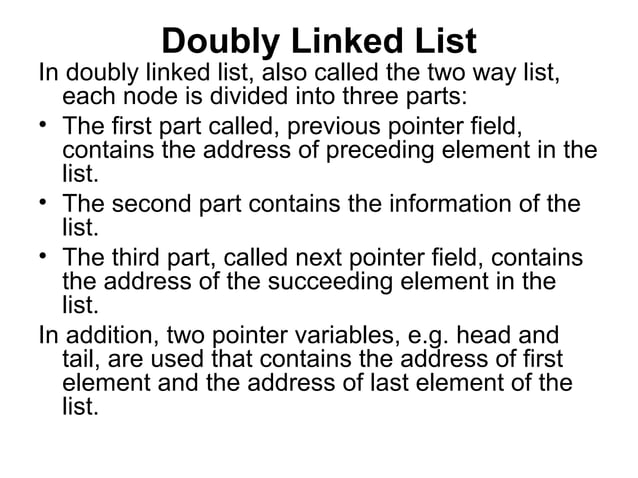 Linked list | PPT
