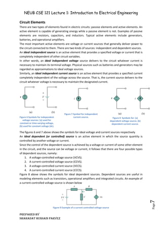 neub-cse-121-lec-1.pdf Basic-Electric-and-Circuit | PDF