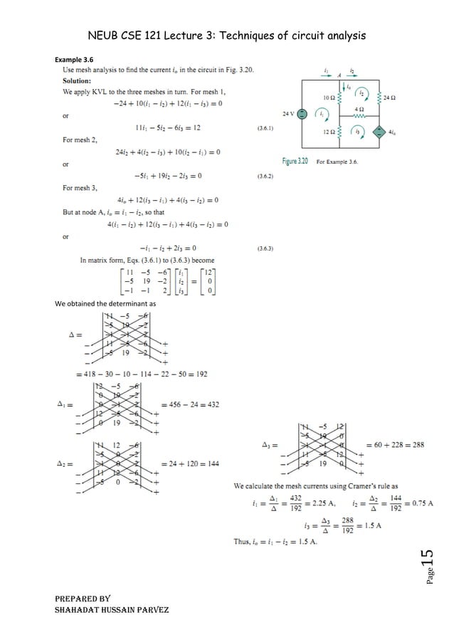 neub-cse-121-lec-3.pdf Basic-Electric-and-Circuit | PDF | Computer Networking | Computing