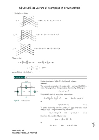 neub-cse-121-lec-3.pdf Basic-Electric-and-Circuit | PDF | Computer Networking | Computing