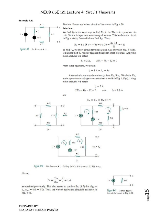 neub-cse-121-lec-4.pdf Basic-Electric-and-Circuit | PDF