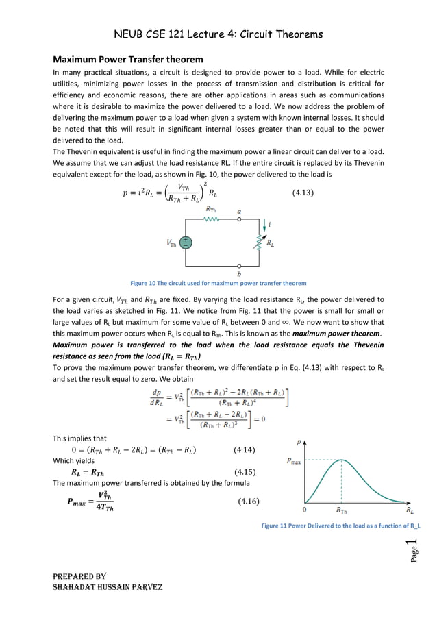 neub-cse-121-lec-4.pdf Basic-Electric-and-Circuit | PDF