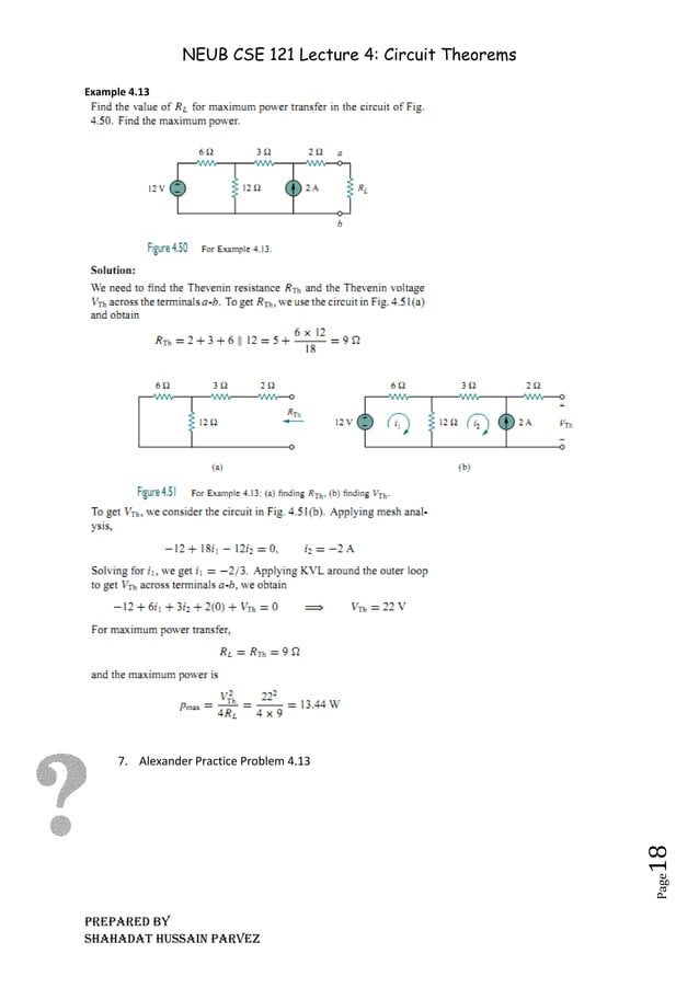 neub-cse-121-lec-4.pdf Basic-Electric-and-Circuit | PDF