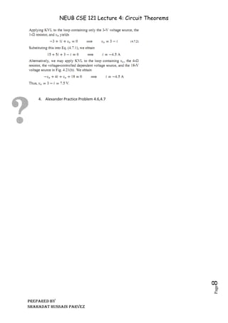 neub-cse-121-lec-4.pdf Basic-Electric-and-Circuit | PDF