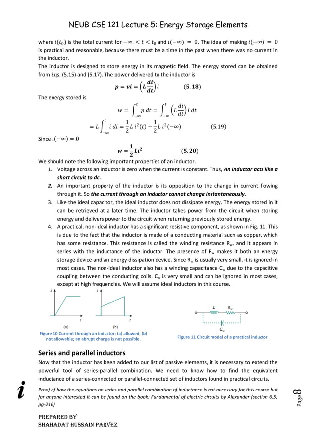 neub-cse-121-lec-5.pdf Basic-Electric-and-Circuit | PDF